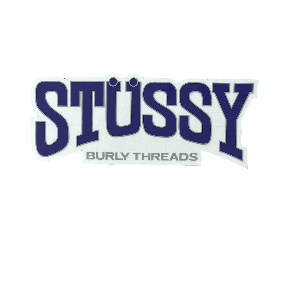 Stussy Burly Threads Sticker Purple